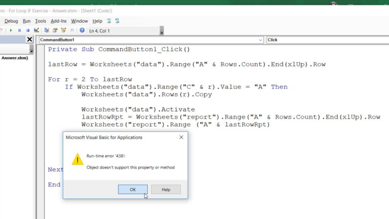 Excel Vba Copy Data From One Sheet To Another If A Condition Is Met